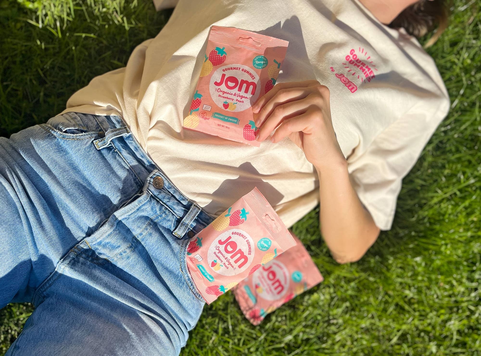 JOM - Swedish Organic and Vegan Strawberry & Peach Gummies | Perfect ...