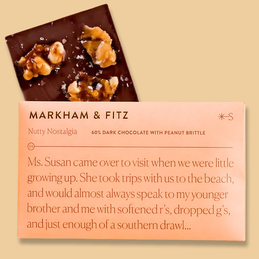 Markham & Fitz Chocolate - Nutty Nostalgia Colombian Dark Chocolate: 60 ...